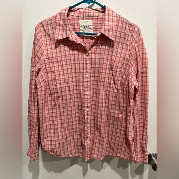Izod | Tops | Izod Womens Long Sleeve Button Down Shirt | Poshmark